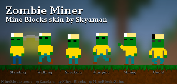 Mine Blocks - 'Zombie Miner' skin by Skyaman