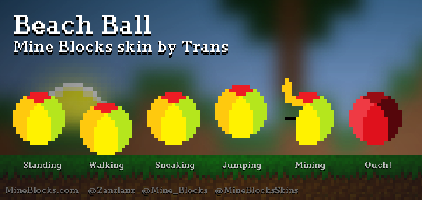 Mine Blocks - "Beach Ball" skin by Trans