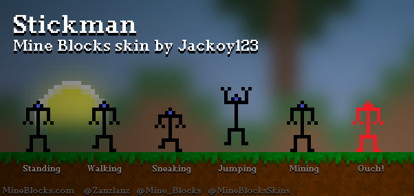 Mine Blocks - "Stickman" skin by Jackoy123