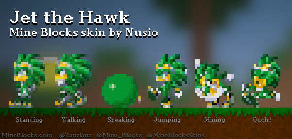Mine Blocks - "Jet the Hawk" skin by Nusio