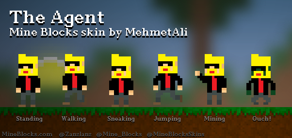 Mine Blocks - "The Agent" skin by MehmetAli