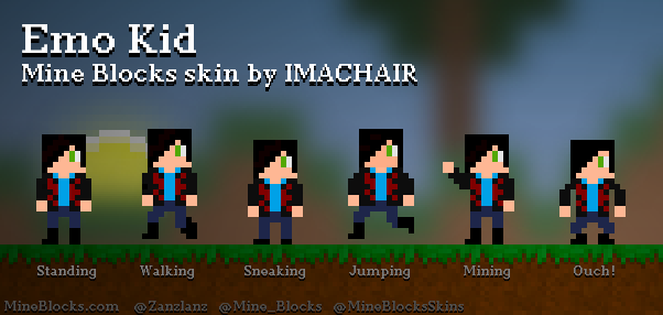 Mine Blocks - "Emo Kid" skin by IMACHAIR