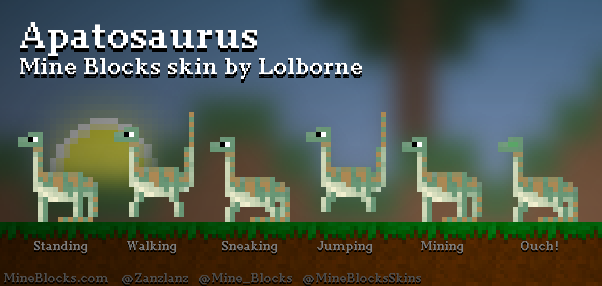 Mine Blocks - "Apatosaurus" skin by Lolborne