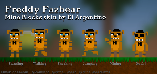 Freddy Fazbear Minecraft Skin Minecraft Skin Fnaf Freddy Fazbear, HD
