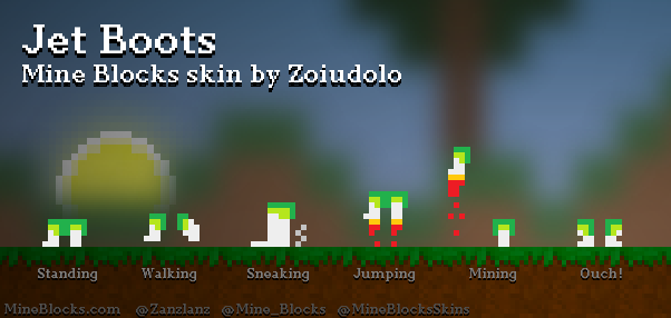Mine Blocks - "Jet Boots" skin by Zoiudolo