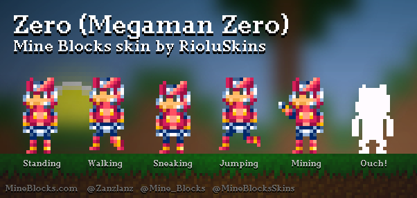 Mine Blocks - "Zero (Mega Man Zero)" skin by RioluSkins