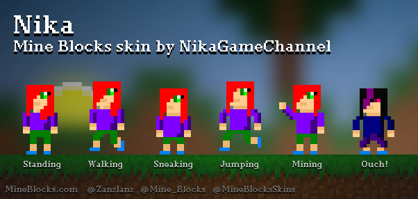 Mine Blocks - "Nika" skin by NikaGameChannel
