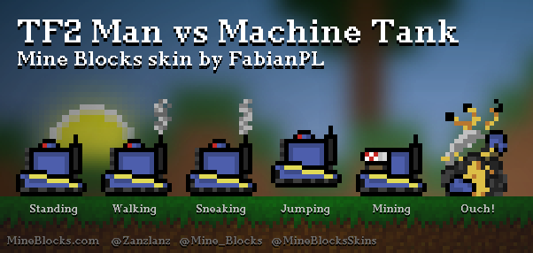 Mine Blocks - "TF2 Man vs Machine Tank" skin by FabianPL