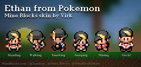 Mine Blocks - "Ethan from Pokemon" skin by Virk