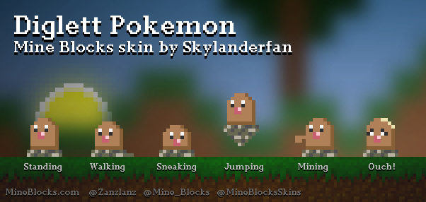 Mine Blocks - "Diglett Pokemon" skin by Skylanderfan