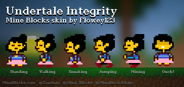 Mine Blocks - "Undertale Integrity" skin by Flowey123