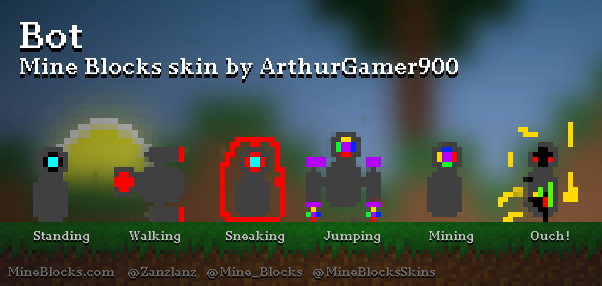 Mine Blocks - "Bot" skin by ArthurGamer900