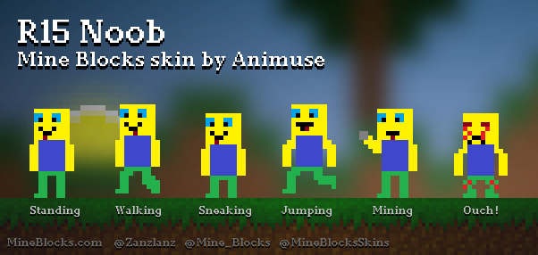 Mine Blocks - "R15 Noob" skin by Animuse