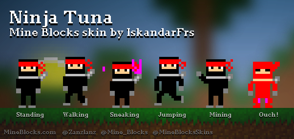 Mine Blocks - "Ninja Tuna" skin by IskandarFrs