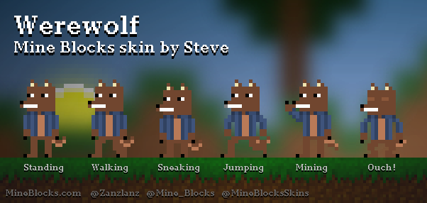 Mine Blocks - "Werewolf" skin by Steve