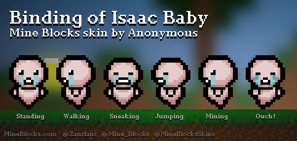 Mine Blocks - "Binding of Isaac Baby" skin by Anonymous