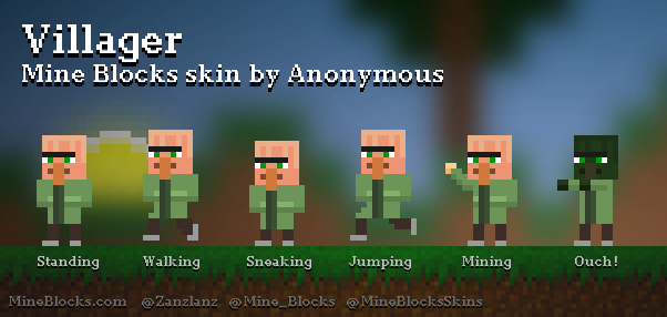 Mine Blocks - "Villager" skin by Anonymous