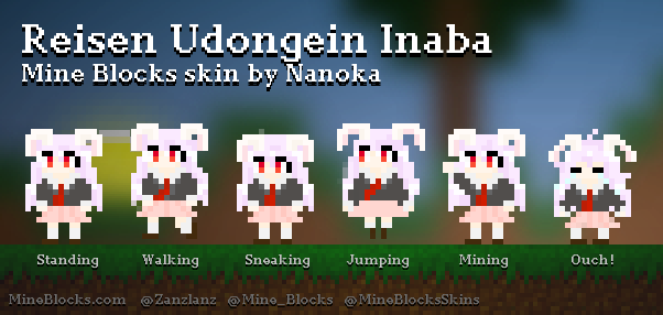 Mine Blocks - "Reisen Udongein Inaba" skin by Nanoka