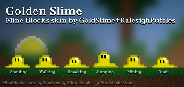 Mine Blocks - "Golden Slime" skin by GoldSlime+RalesighPuffles