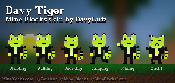 Mine Blocks - "Davy Tiger" skin by DavyLuiz