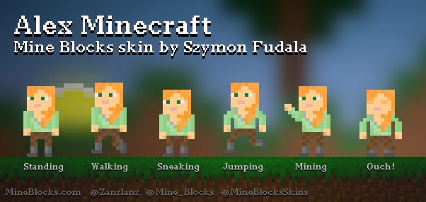 Mine Blocks - "Alex Minecraft" skin by Szymon Fudala