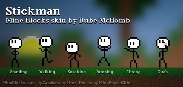 Mine Blocks - "Stickman" skin by Dube McBomb