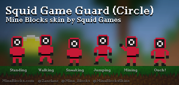 Mine Blocks - "Squid Game Guard (Circle)" skin by Squid Games