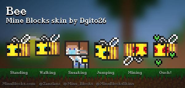 Mine Blocks - "Bee" skin by Dgito26