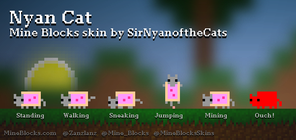 Mine Blocks - "Nyan Cat" skin by SirNyanoftheCats
