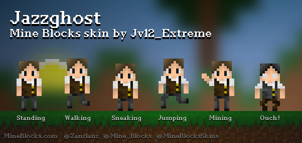 Mine Blocks - "Jazzghost" skin by Jv12_Extreme