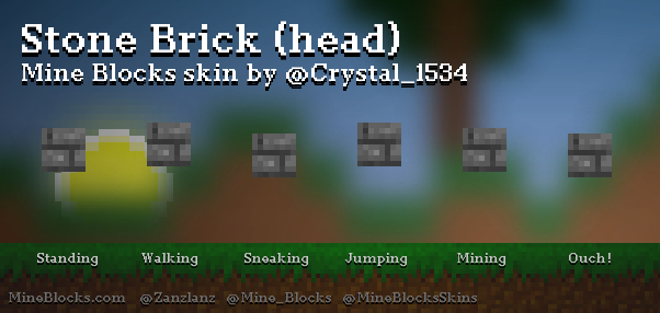 Mine Blocks - "Stone Brick (head)" skin by @Crystal_1534