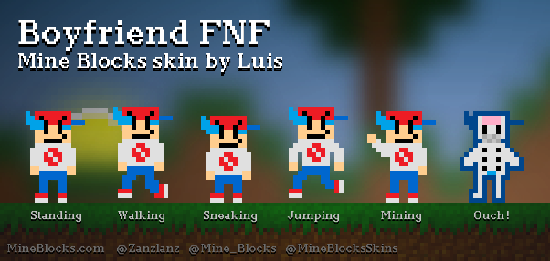 Mine Blocks - "Boyfriend FNF" skin by Luis