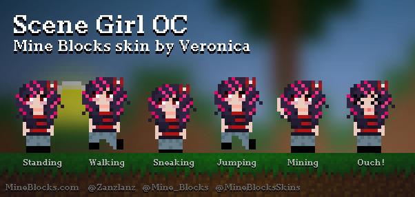 Mine Blocks - "Scene Girl OC" skin by Veronica