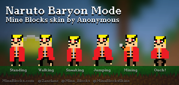 Mine Blocks - "Naruto Baryon Mode" skin by Anonymous