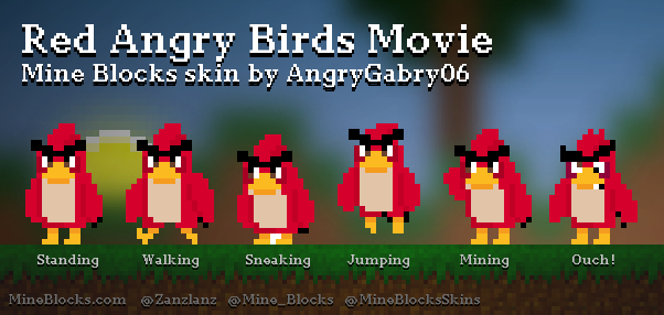 Mine Blocks - "Red Angry Birds Movie" skin by AngryGabry06