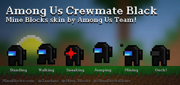 Mine Blocks - "Among Us Crewmate Black" skin by Among Us Team!