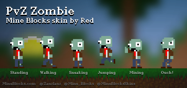 Mine Blocks - "PvZ Zombie" skin by Red