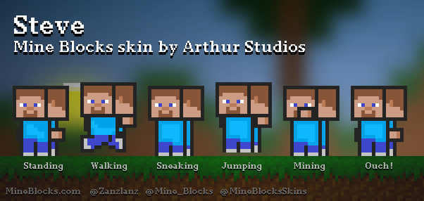 Mine Blocks - "Steve" skin by Arthur Studios